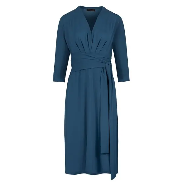 CONQUISTA Wrap Dress In Jersey Viscose With Elastane
