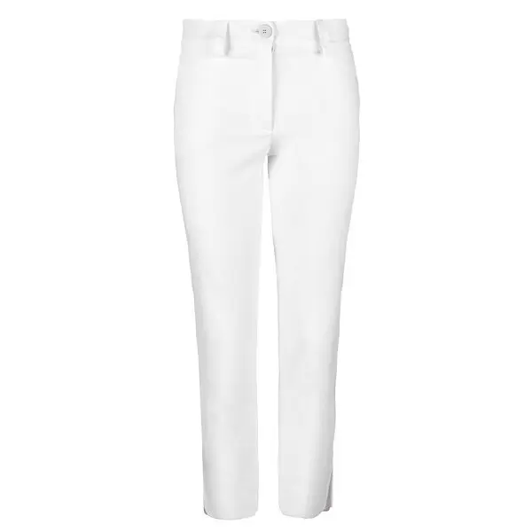 CONQUISTA Denim Style Cotton Pants - White