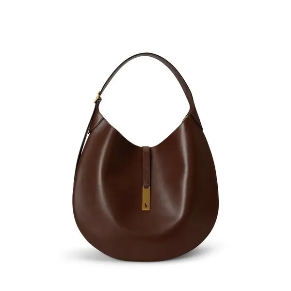 Ralph Lauren Polo Id Large Calfskin Shoulder Bag