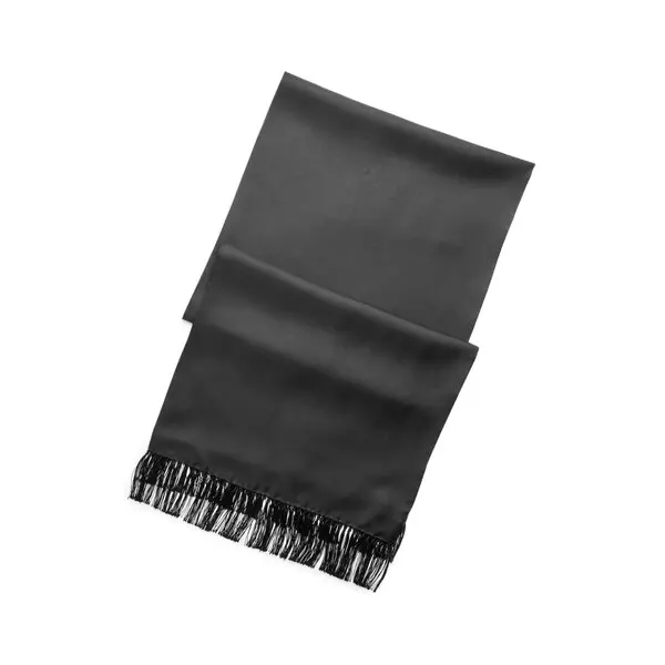 Ralph Lauren Fringe Silk Twill Scarf