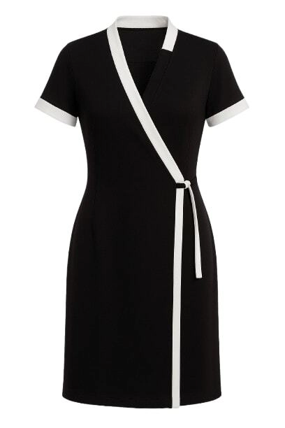 CONQUISTA White Crossover Dress