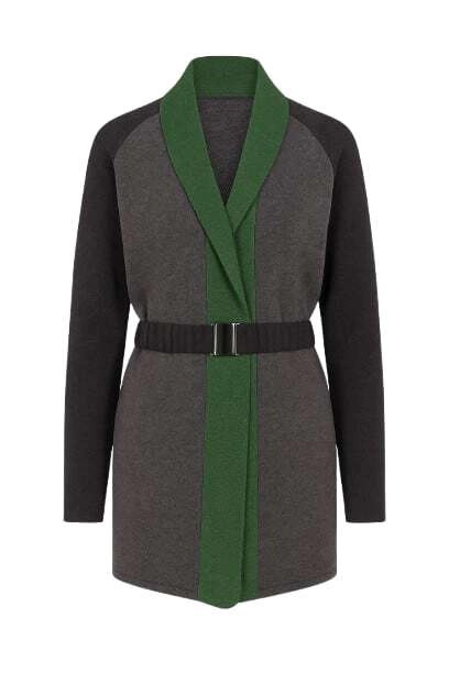 CONQUISTA Open-fronted Cardigan - Green