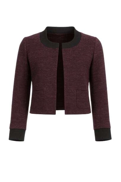 CONQUISTA Bolero With Pockets - Purple