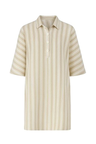CONQUISTA Oversized Striped Dress