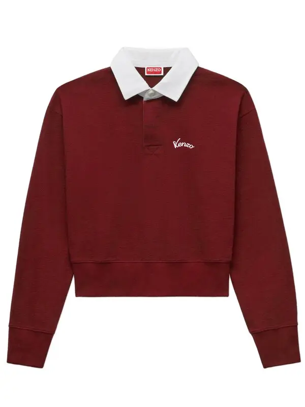 Kenzo Embroidered Logo Polo Shirt - Rosso