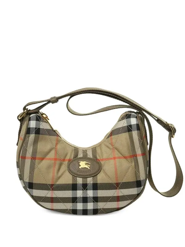Burberry Mini Adjustable Strap Bag With Zipper Closure - Beige
