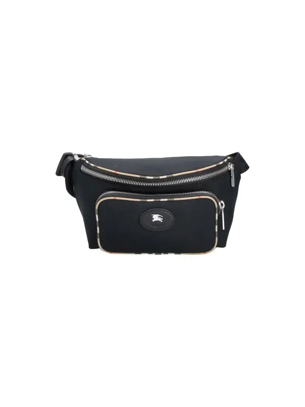 Burberry Technical Fabric Crossbody Bag - Black