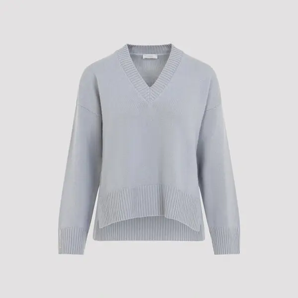 Peserico V-neck Wool Silk Cashmere Sweater