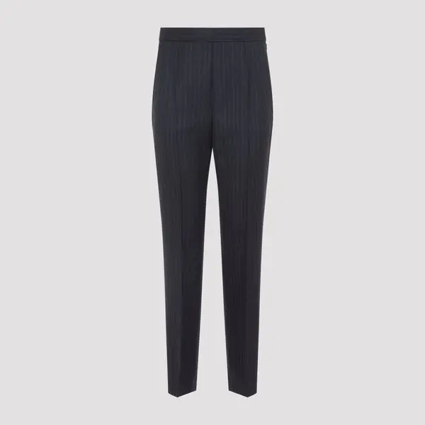 JIL SANDER Slim-fit Wool Tailored Pants With Straight Leg - Blue