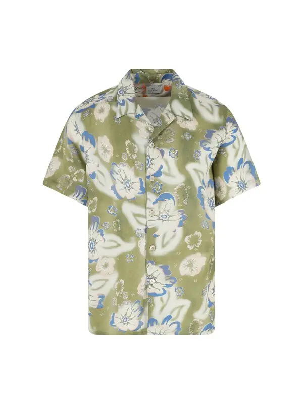 Paul Smith 100% Lyocell Button-front Shirt For - Green