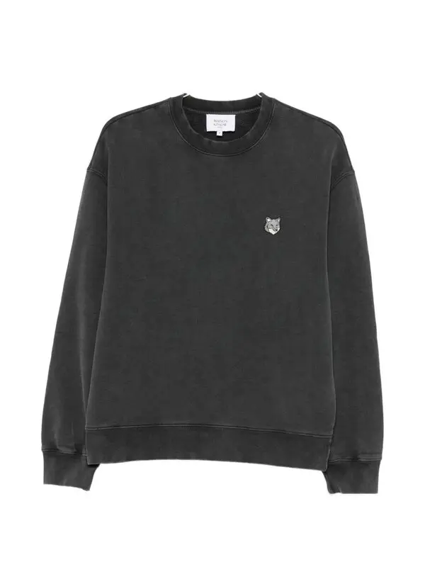 Maison Kitsuné Fox Head Cotton Sweatshirt - Black