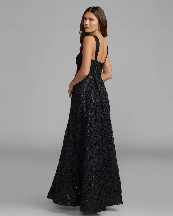 Mac Duggal Embellished Corset A-line Gown