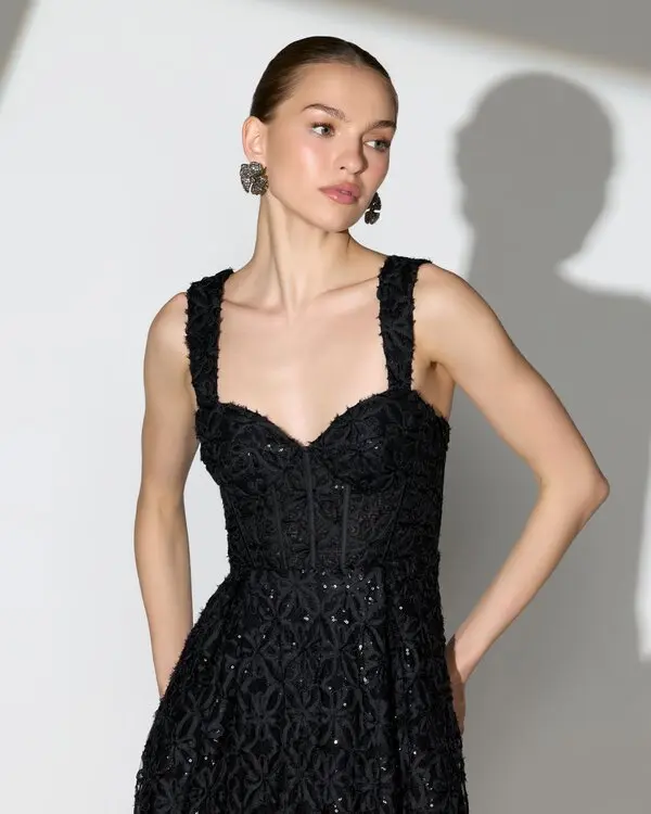 Mac Duggal Embellished Corset A-line Gown