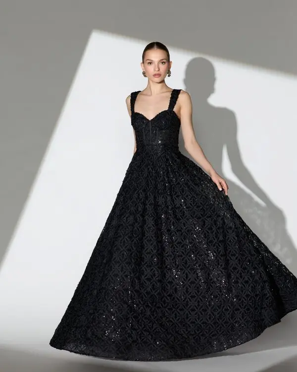 Mac Duggal Embellished Corset A-line Gown