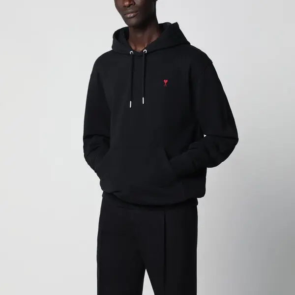 AMI Paris De Cœur Hoodie - Black