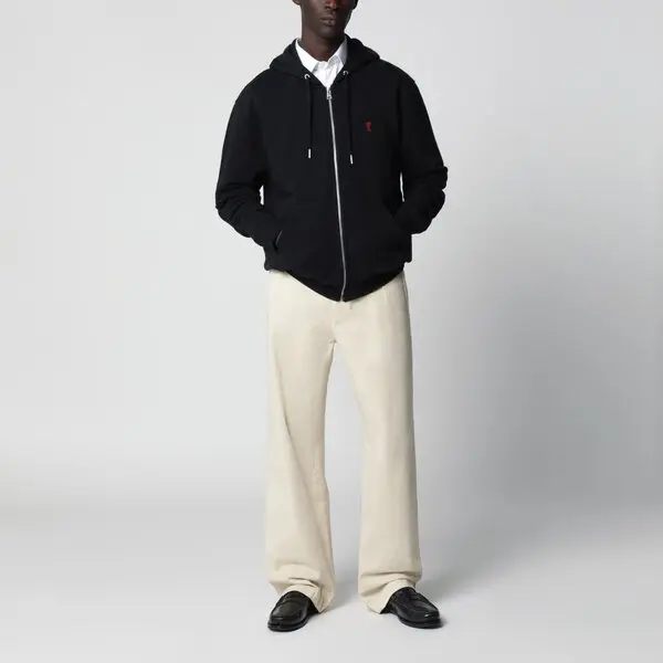 AMI Paris De Coeur Zip-up Hoodie