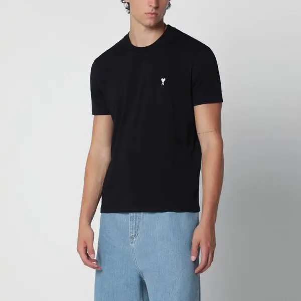 AMI Paris De Coeur T-shirt - Black