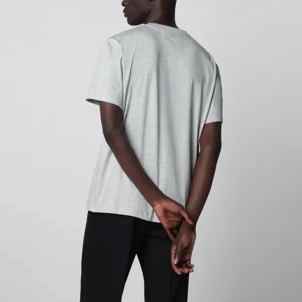 AMI Paris T-shirt De Coeur In Cotton - Grey