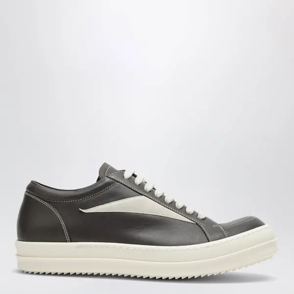 Rick Owens Leather Lace Up Sneakers