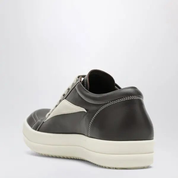 Rick Owens Leather Lace Up Sneakers