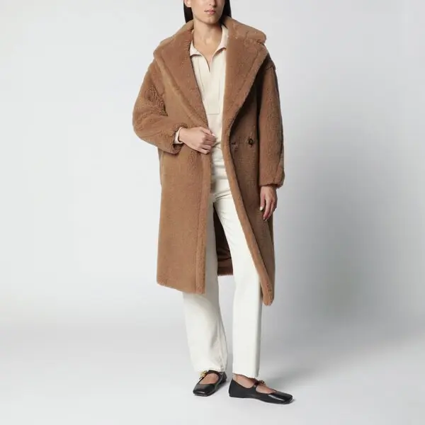 Max Mara Camel-coloured Teddy Bear Icon Coat - Brown