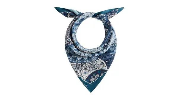 Kith Printed Mandala Silk Scarf - Novel
