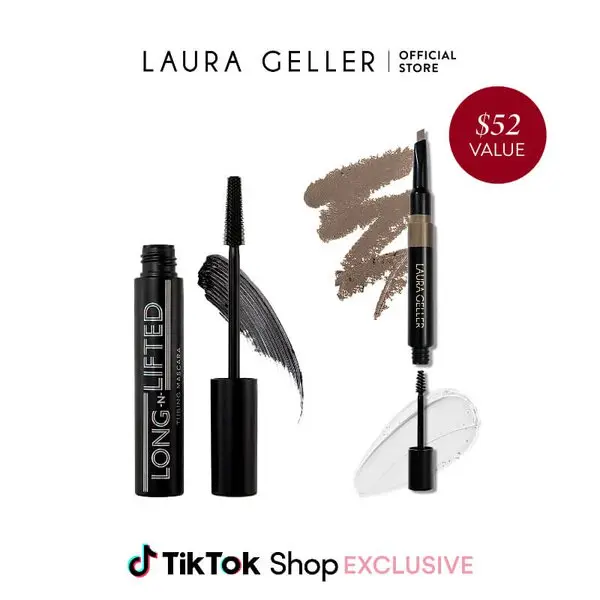 Laura Geller Beauty Live Exclusive Long-n-lifted Lash & Brow Makeup Duo - Taupe
