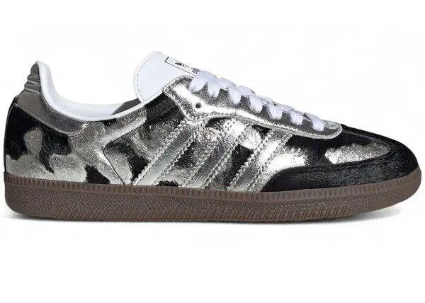 Adidas Samba Og Black Pony Hair Sneakers - Core Black/silver Metallic/cloud White