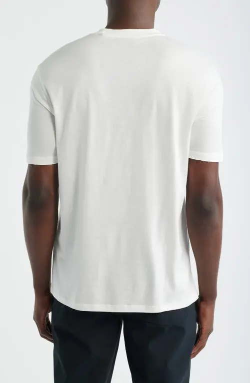 Emporio Armani Embroidered Logo T-shirt - Solid White