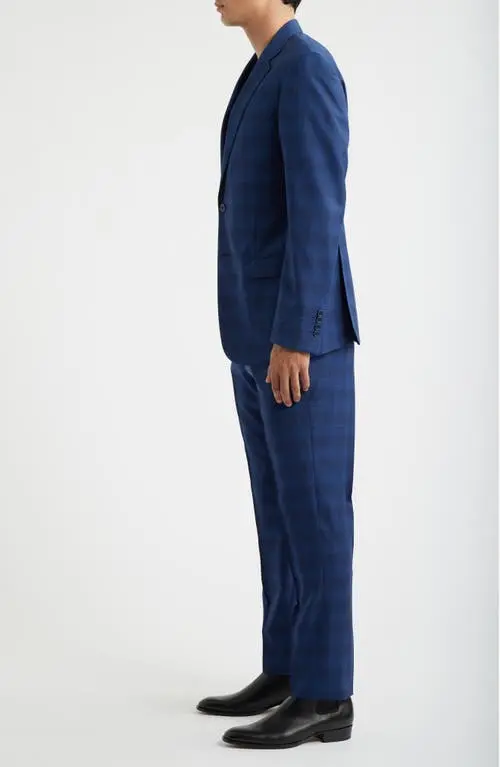 Emporio Armani Navy Check Virgin Wool Suit