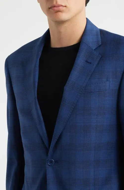Emporio Armani Navy Check Virgin Wool Suit