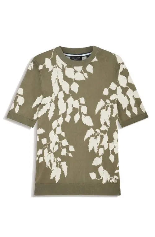 Ted Baker London Alddat Leaf Print T-shirt