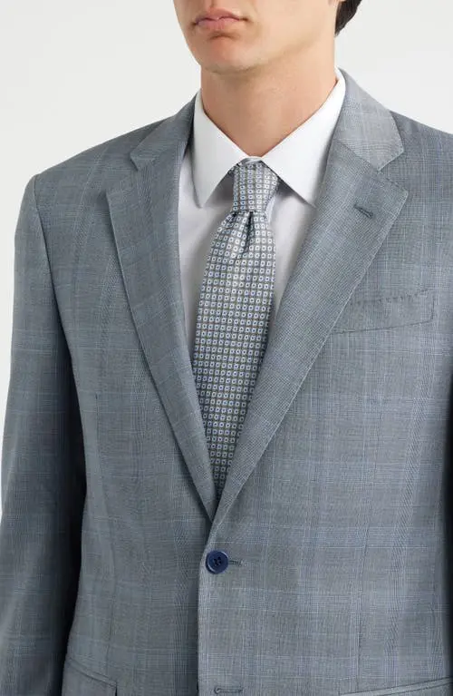 Emporio Armani Light Grey Check Virgin Wool Suit
