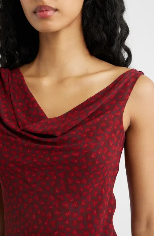 REFORMATION Kristine Floral Sleeveless Georgette Mini Dress
