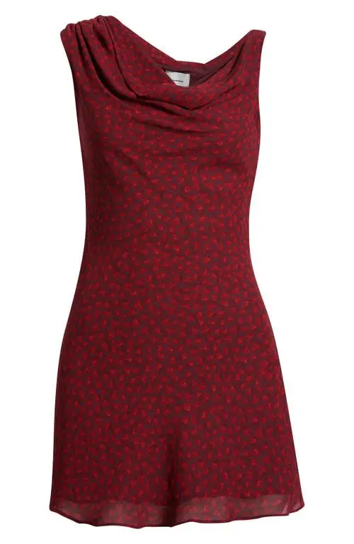 REFORMATION Kristine Floral Sleeveless Georgette Mini Dress
