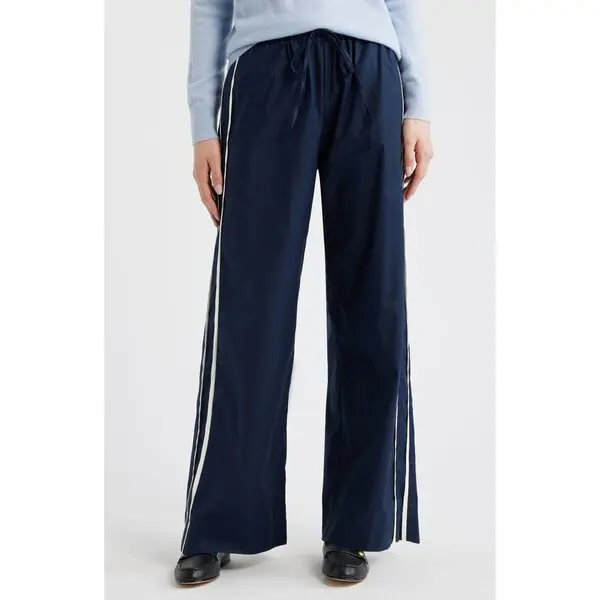 REFORMATION Julien Wide Leg Poplin Pants