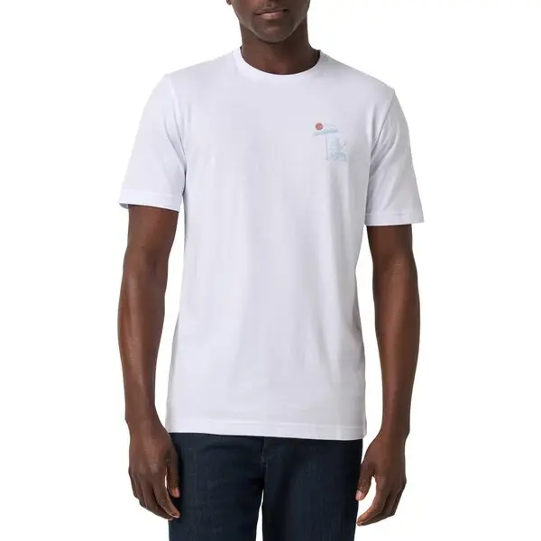 Travis Mathew Dreams To Reality Cotton Graphic T-shirt - White