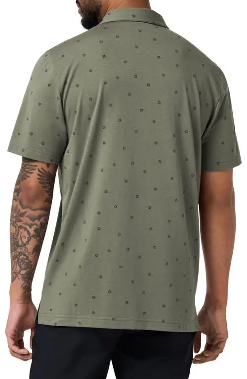 Travis Mathew Performance Jersey Polo - Dark Olive