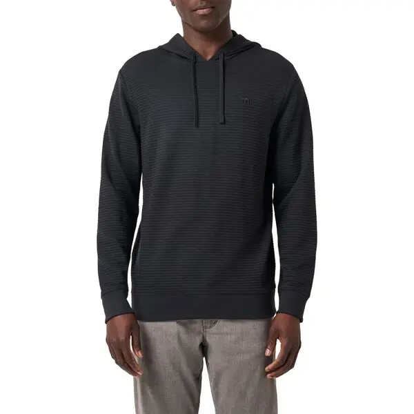 Travis Mathew Thick As Thieves Stripe Hoodie - Black
