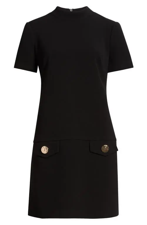 Eliza J Stretch Mock Neck Dress