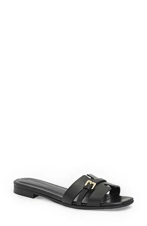 Bruno Magli Farra Slide Sandal - Black Leather