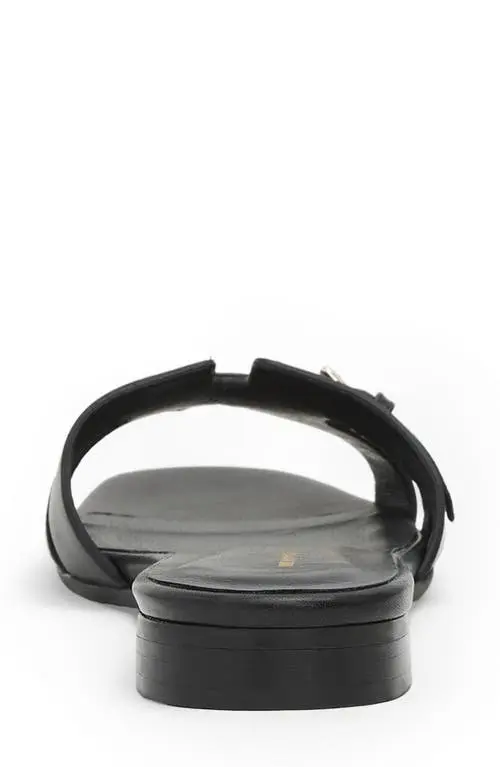 Bruno Magli Farra Slide Sandal - Black Leather