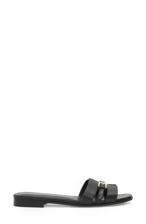 Bruno Magli Farra Slide Sandal - Black Leather