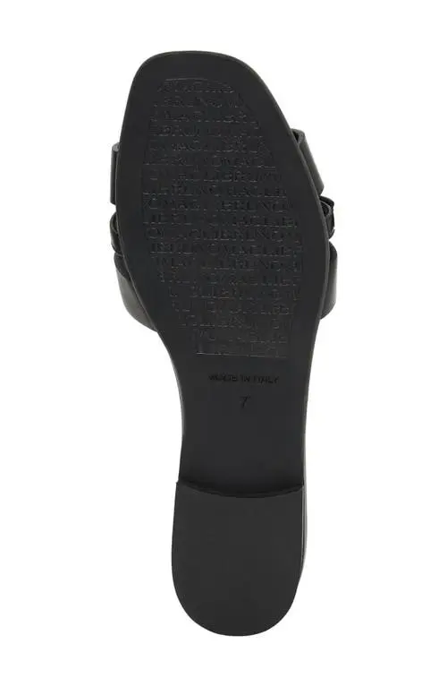 Bruno Magli Farra Slide Sandal - Black Leather