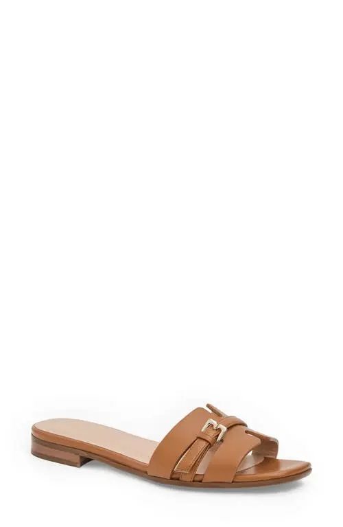 Bruno Magli Farra Slide Sandal - Cognac Leather