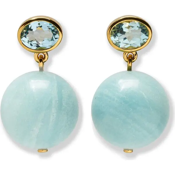 LIZZIE FORTUNATO Umbria Drop Earrings - Blue