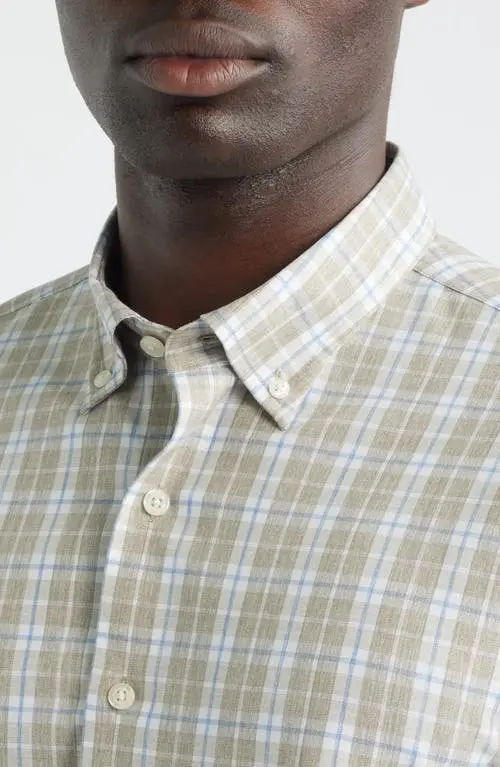 Johnnie-o Fullington Plaid Performance Twill Button-down Shirt