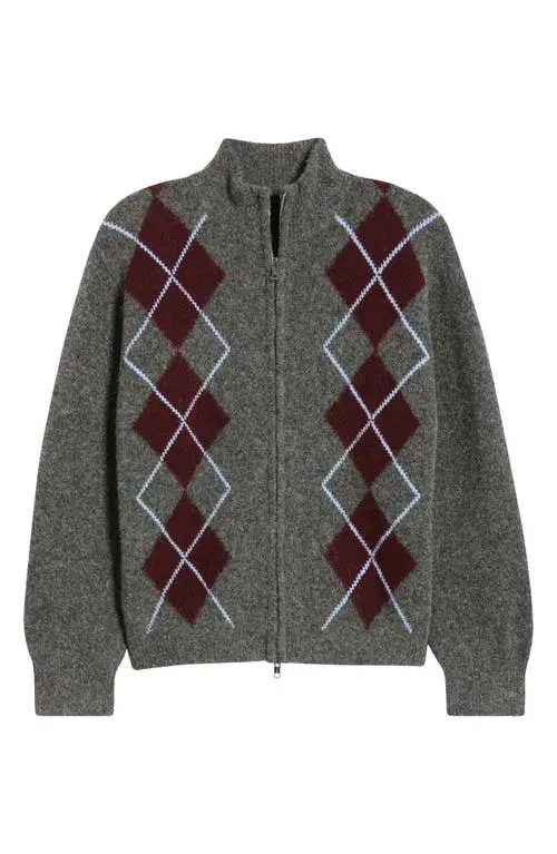 Rails Chloe Argyle Zip Cardigan