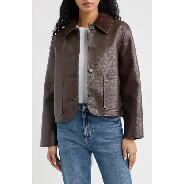 Rails Terra Faux Shearling Jacket - Walnut