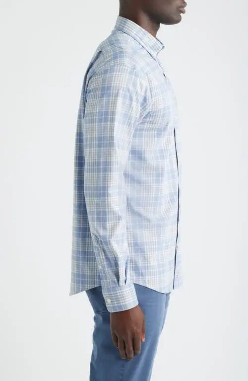 Johnnie-o Mosley Plaid Performance Twill Button-down Shirt